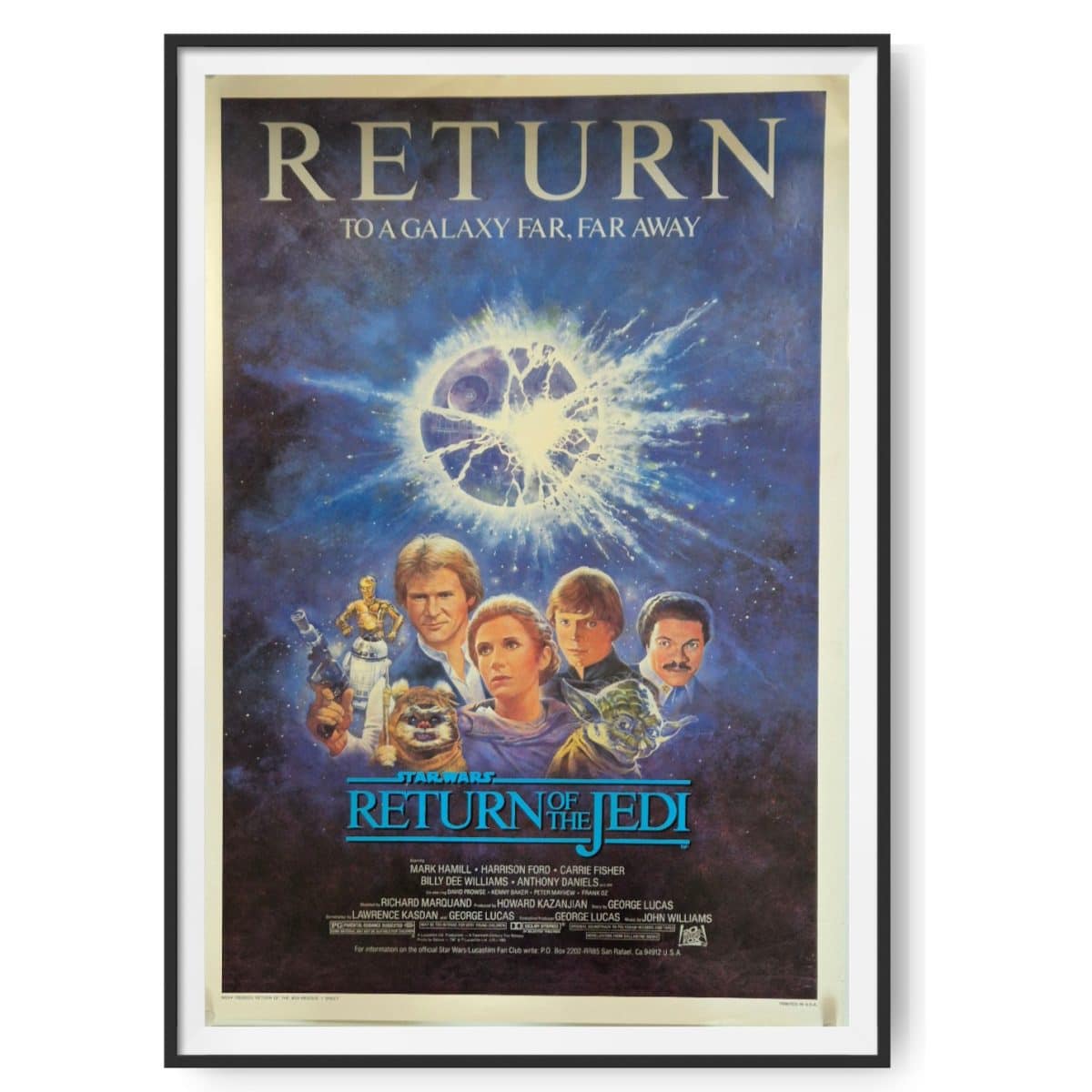 Return of the Jedi (1983) Star Wars Episode VI Original One Sheet ...