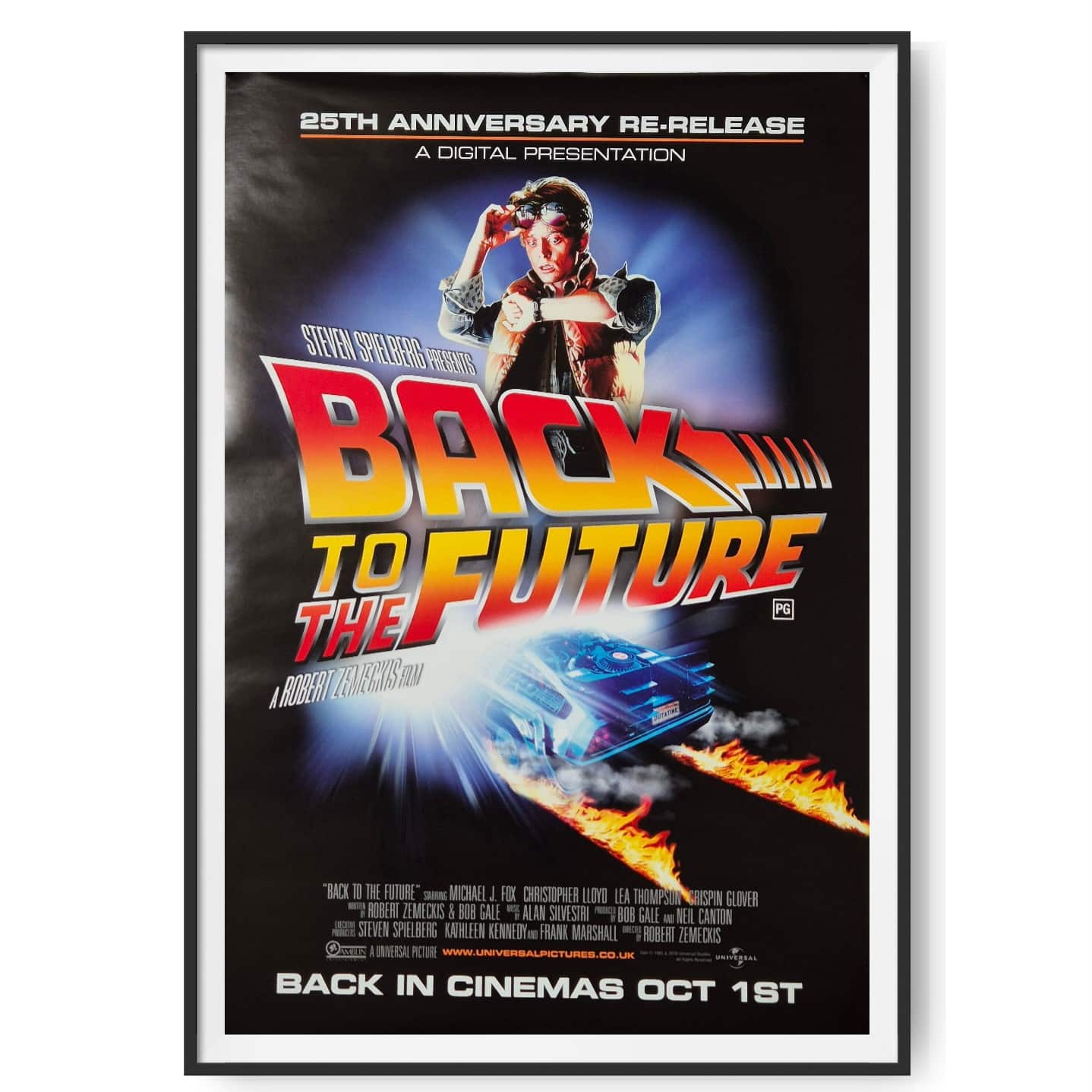 Back to the Future (1985) Original UK One Sheet Poster (25 year RR ...