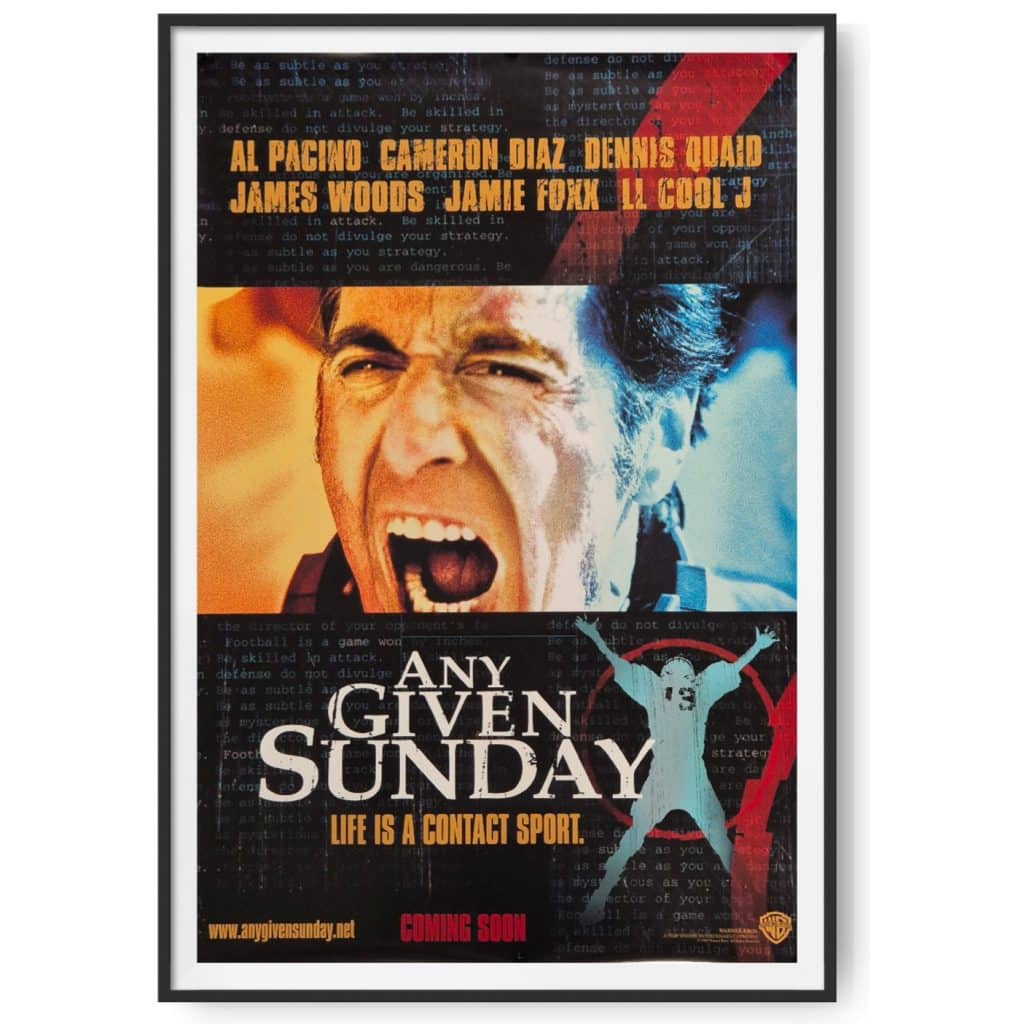 Any Given Sunday (1999) Original US One Sheet Poster - Cinema Poster ...