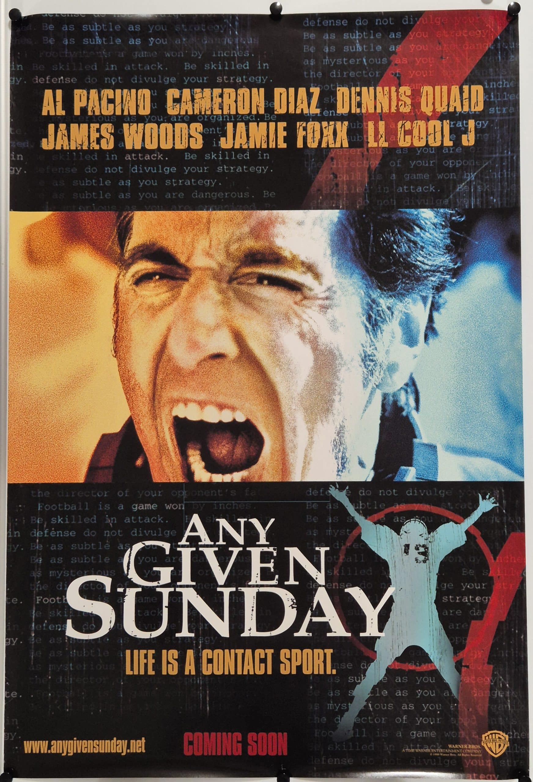 Any Given Sunday (1999) Original US One Sheet Poster - Cinema Poster ...