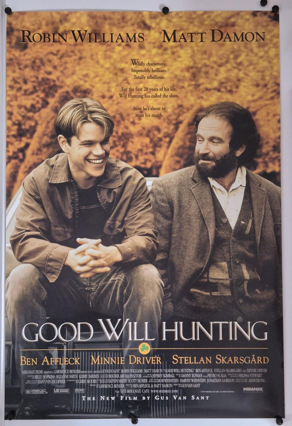 Good Will Hunting (1997) Original US One Sheet Poster - Cinema Poster ...