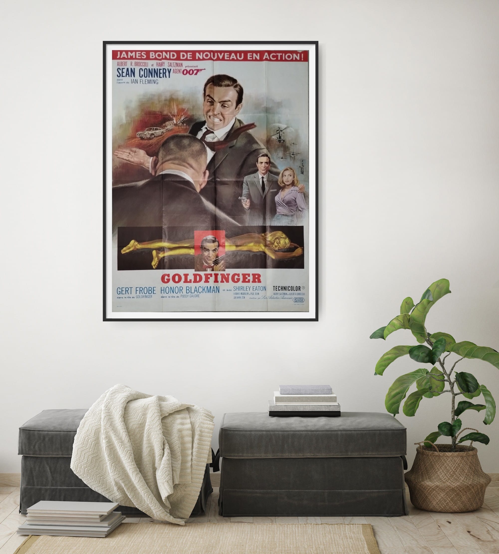 Goldfinger (1964) French Original US Grande Poster - Cinema Poster Gallery