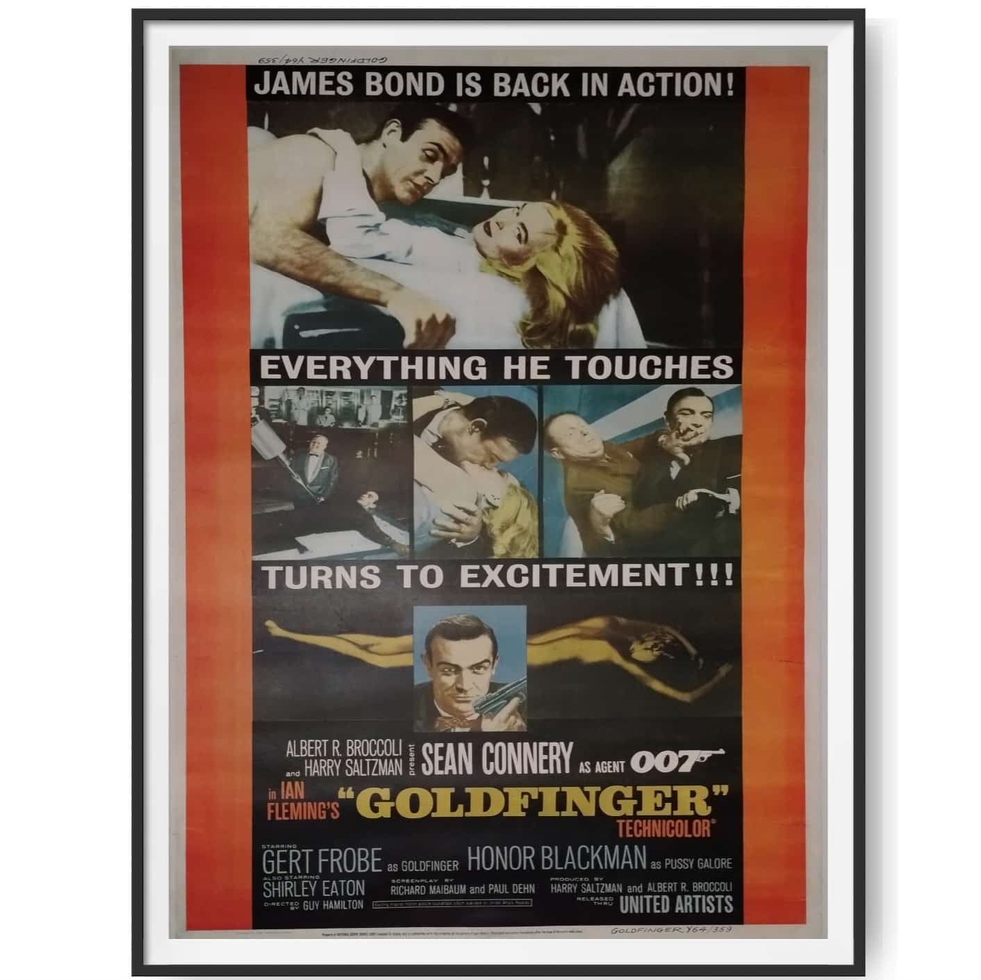 Goldfinger (1964) Original Style Y Subway Poster - Cinema Poster Gallery