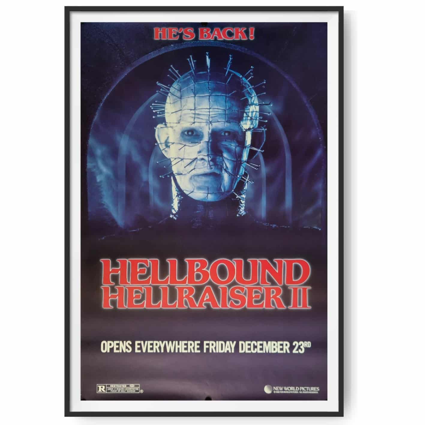 Hellbound Hellraiser II (1988) Original US Advance One Sheet Poster ...