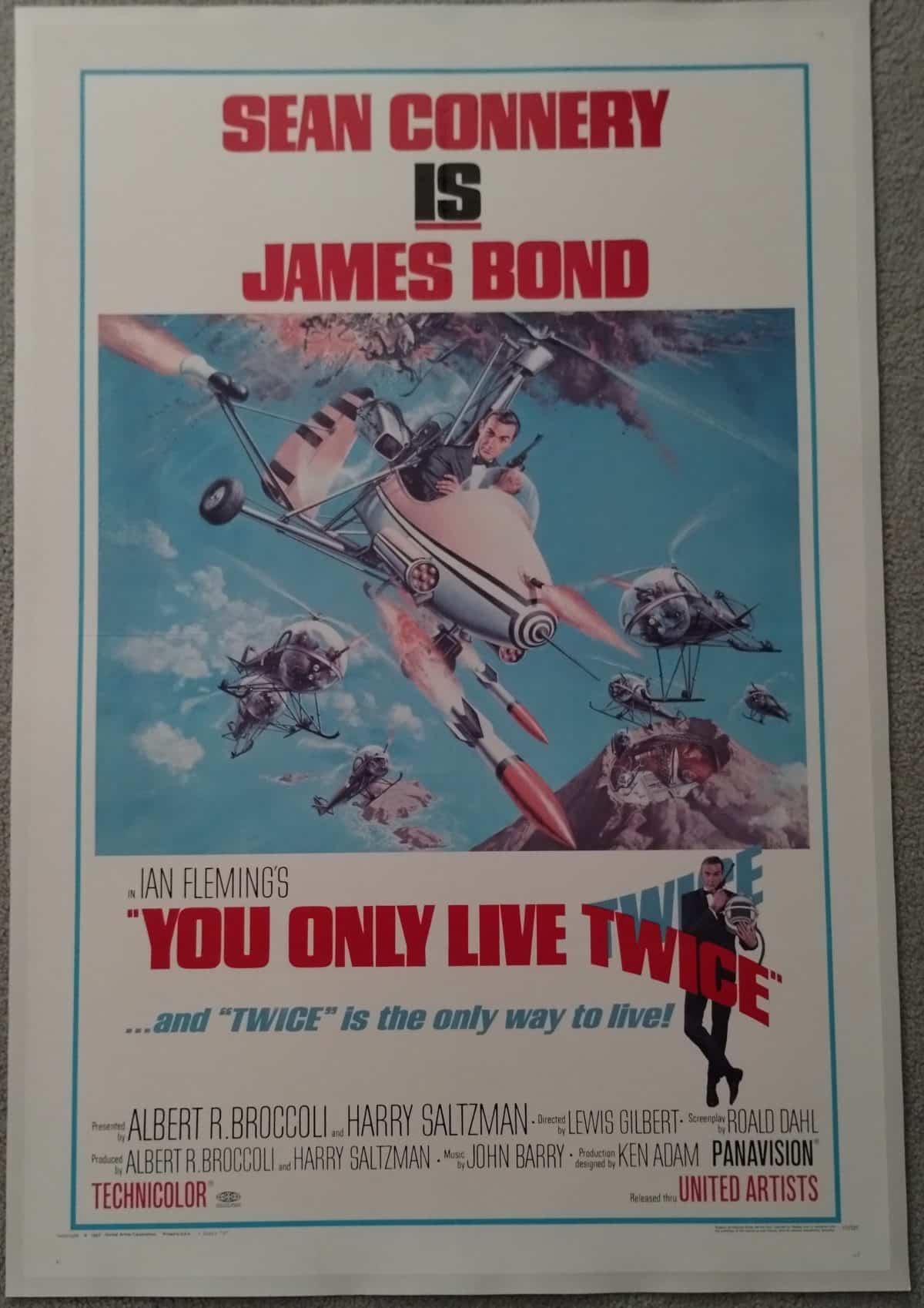 You Only Live Twice (1967) One Sheet Style B Poster (Linenbacked ...