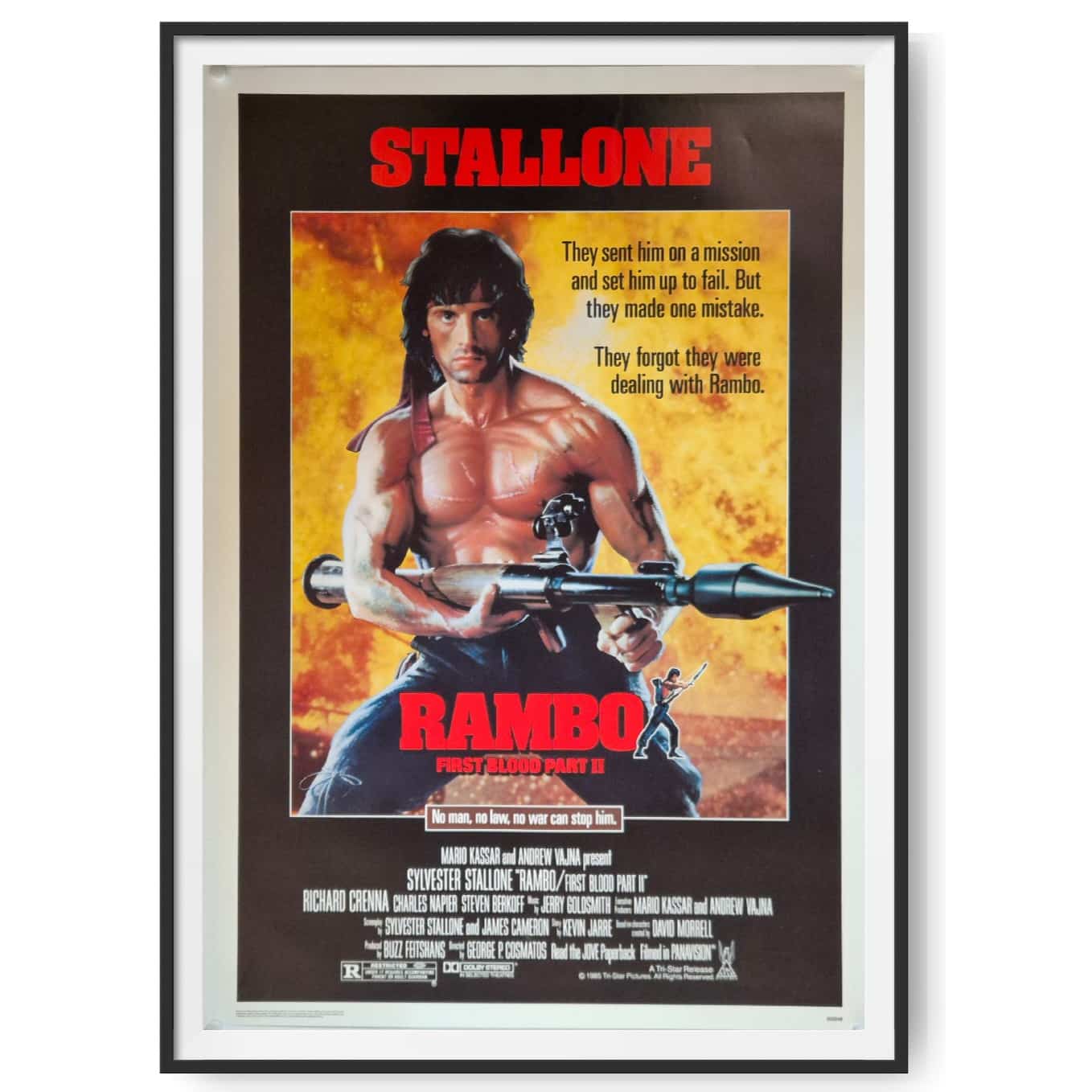 Rambo: First Blood Part II (1985) Original Use One Sheet Poster ...