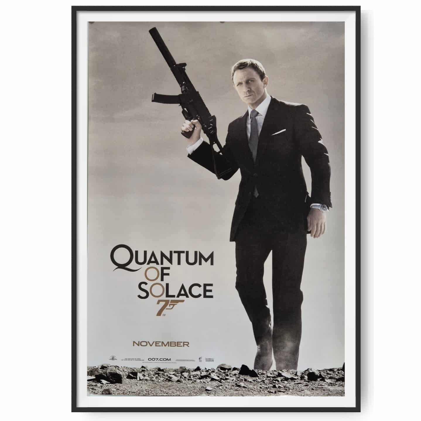 Quantum of Solace UK (2008) Advance UK One Sheet Poster (Gun Pose ...